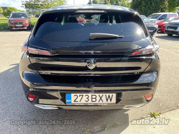 Black Peugeot 308 2022 in Tartu, with an engine capacity of 1.20 L and mileage of 58 thousand km for 19990 €, photo 6 on AUTOMOTO.COM.LV