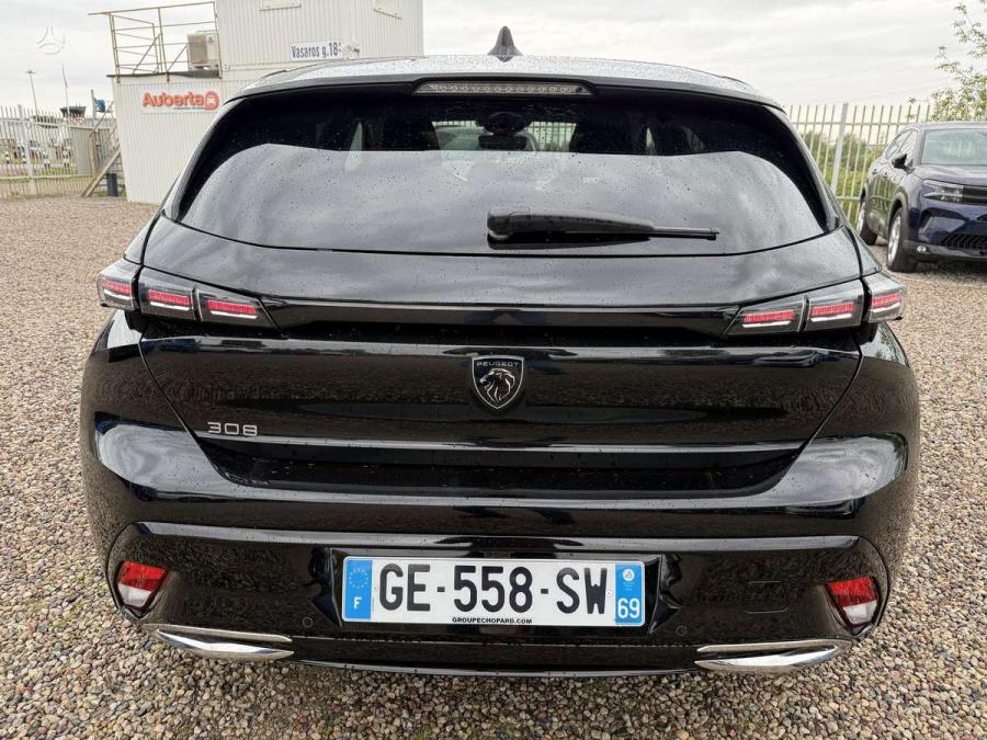 Black Peugeot 308 2022 in Marijampole, with an engine capacity of 1.50 L and mileage of 165 thousand km for 12336 €, photo 7 on AUTOMOTO.COM.LV