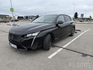 Black Peugeot 308 2023 in Riga, with an engine capacity of 1.20 L and mileage of 19 thousand km for 19580 €, photo  on AUTOMOTO.COM.LV