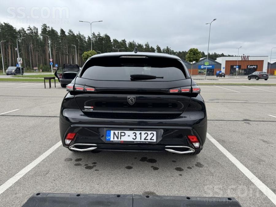 Melns Peugeot 308 2023 Rīga, ar dzinēja tilpumu 1.20 L un nobraukumu 19 tūkst. km par 19580 €, foto 4 vietnē AUTOMOTO.COM.LV
