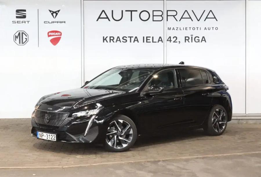Melns Peugeot 308 2023 Rīga, ar dzinēja tilpumu 1.20 L un nobraukumu 23 tūkst. km par 18490 €, foto 1 vietnē AUTOMOTO.COM.LV