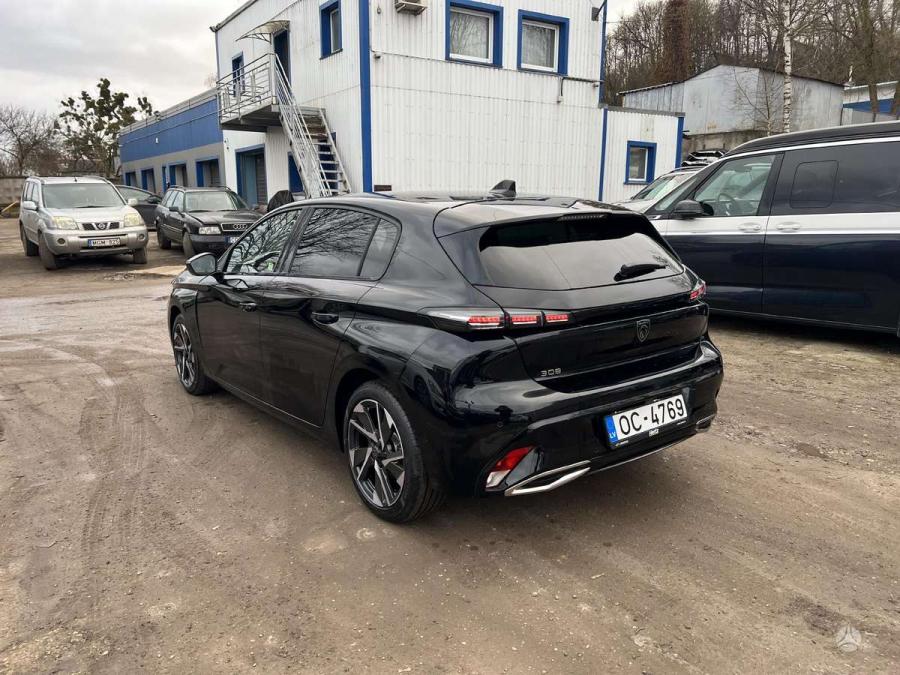 Melns Peugeot 308 2025 Kauņa, ar dzinēja tilpumu 1.50 L un nobraukumu 20 tūkst. km par 15900 €, foto 4 vietnē AUTOMOTO.COM.LV