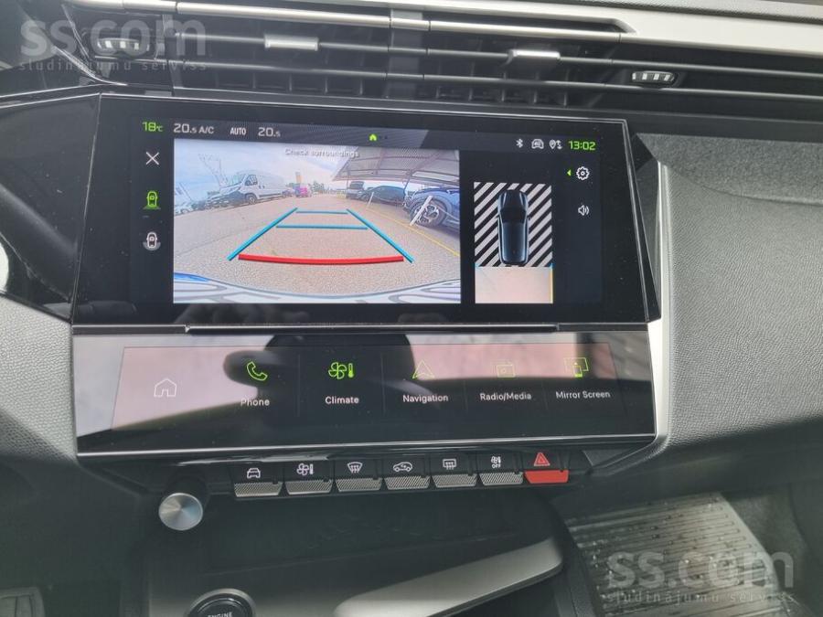 Black Peugeot 308 2025 in Riga, with an engine capacity of 1.50 L and mileage of 35 thousand km for 22600 €, photo 11 on AUTOMOTO.COM.LV