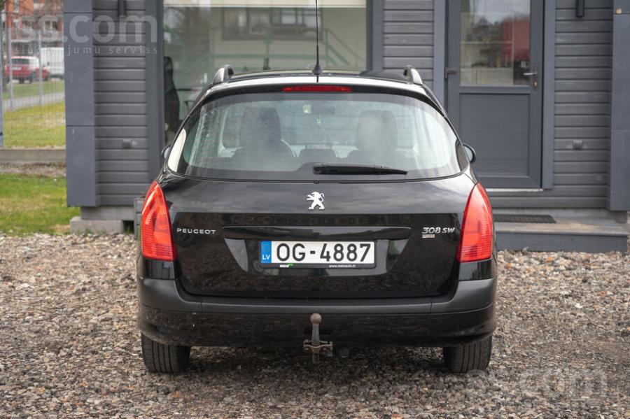 Melns Peugeot 308 2012 Liepāja, ar dzinēja tilpumu 1.60 L un nobraukumu 259 tūkst. km par 3650 €, foto 6 vietnē AUTOMOTO.COM.LV