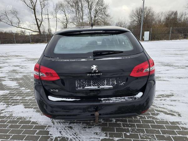 Black Peugeot 308 2014 in Marijampole, with an engine capacity of 1.56 L and mileage of 246 thousand km for 3650 €, photo 6 on AUTOMOTO.COM.LV