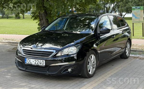 Black Peugeot 308 2014 in Riga, with an engine capacity of 1.60 L and mileage of 305 thousand km for 3450 €, photo 1 on AUTOMOTO.COM.LV