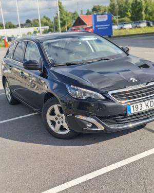 Black Peugeot 308 2014 in Tallinn, with an engine capacity of 2.00 L and mileage of 253 thousand km for 5800 €, photo  on AUTOMOTO.COM.LV