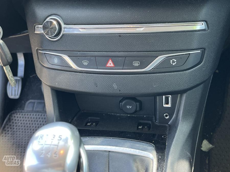 Black Peugeot 308 2015 in Marijampole, with an engine capacity of 1.60 L and mileage of 216 thousand km for 4450 €, photo 15 on AUTOMOTO.COM.LV