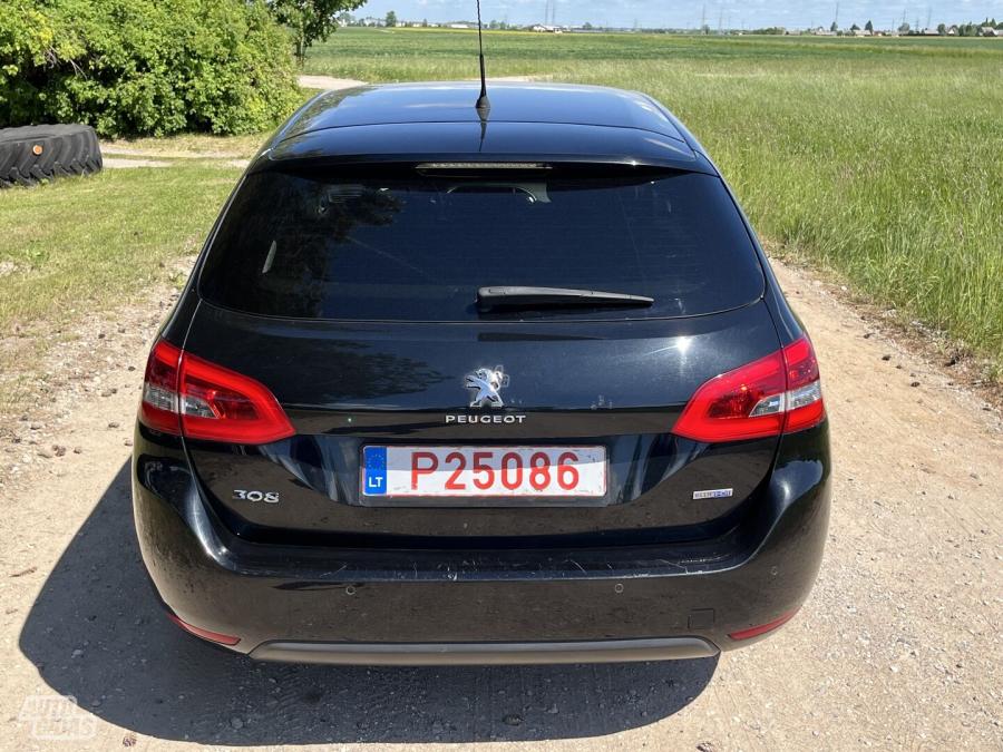Black Peugeot 308 2015 in Marijampole, with an engine capacity of 1.60 L and mileage of 216 thousand km for 4450 €, photo 6 on AUTOMOTO.COM.LV