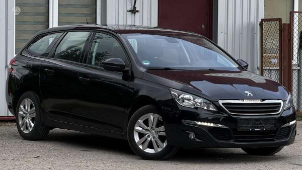Black Peugeot 308 2015 in Ukmerge, with an engine capacity of 1.20 L and mileage of 173 thousand km for 3600 €, photo 1 on AUTOMOTO.COM.LV