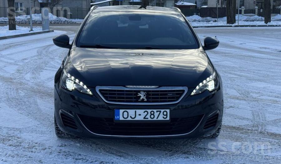 Melns Peugeot 308 2016 Jelgava, ar dzinēja tilpumu 2.00 L un nobraukumu 218 tūkst. km par 7990 €, foto 3 vietnē AUTOMOTO.COM.LV