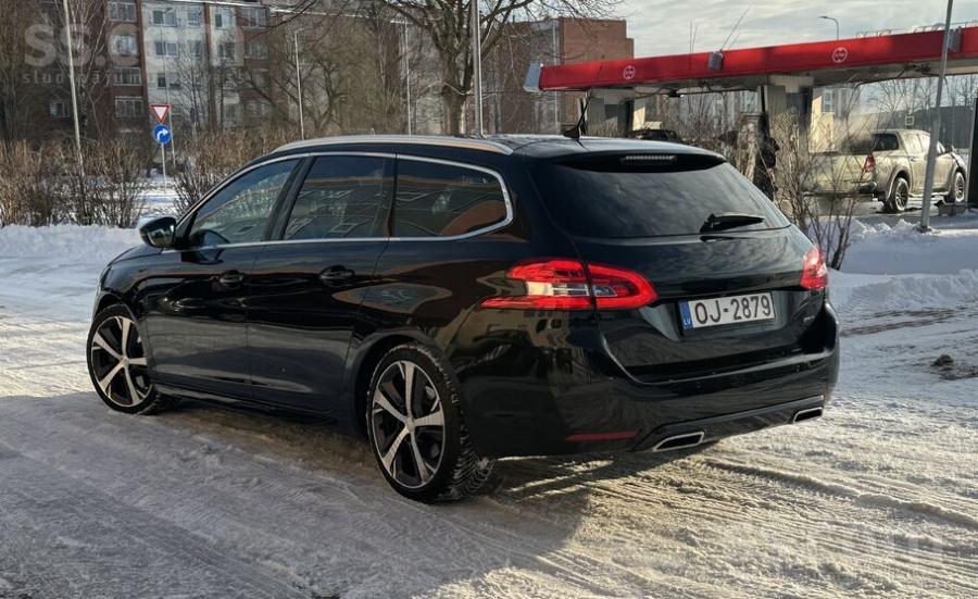 Melns Peugeot 308 2016 Jelgava, ar dzinēja tilpumu 2.00 L un nobraukumu 218 tūkst. km par 7990 €, foto 7 vietnē AUTOMOTO.COM.LV