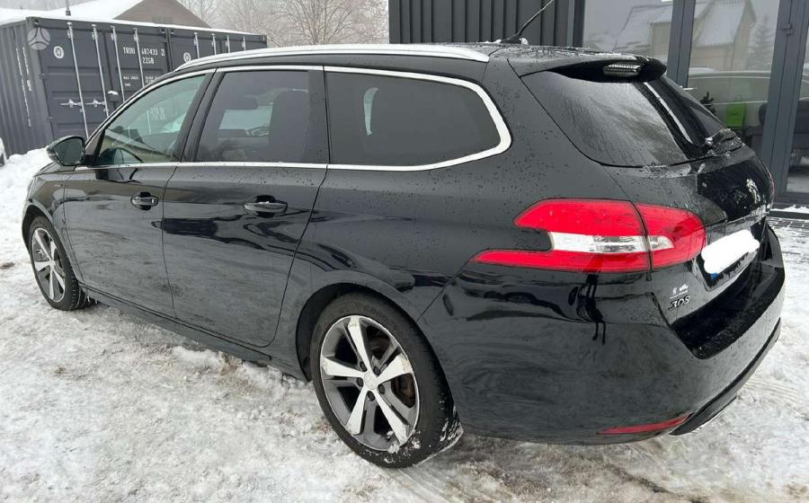 Melns Peugeot 308 2016 Tauragė, ar dzinēja tilpumu 1.20 L un nobraukumu 116 tūkst. km par 6490 €, foto 5 vietnē AUTOMOTO.COM.LV
