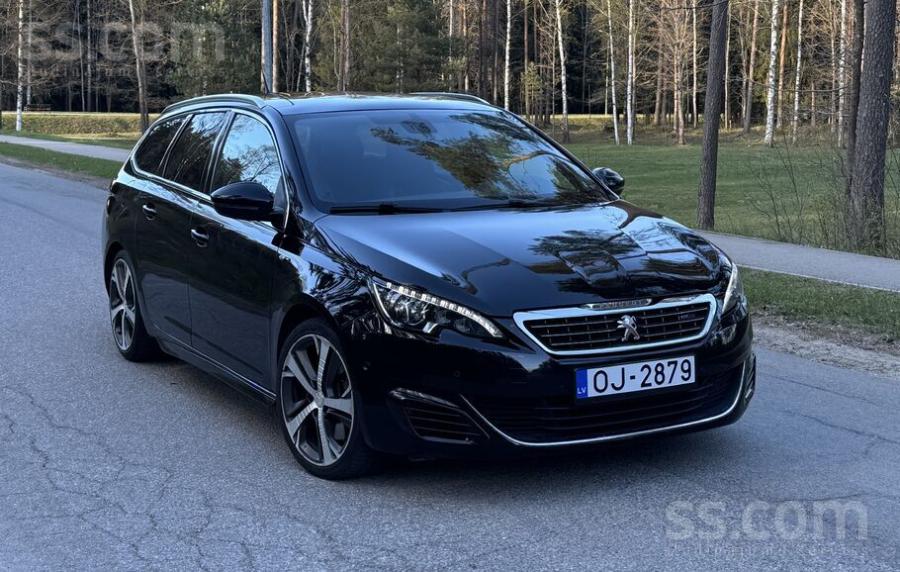 Black Peugeot 308 2016 in Jelgava, with an engine capacity of 2.00 L and mileage of 220 thousand km for 6990 €, photo 1 on AUTOMOTO.COM.LV