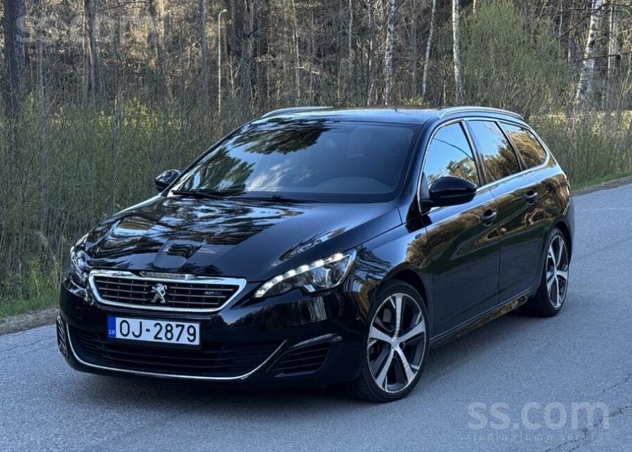 Black Peugeot 308 2016 in Jelgava, with an engine capacity of 2.00 L and mileage of 220 thousand km for 6990 €, photo 4 on AUTOMOTO.COM.LV