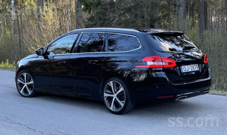 Black Peugeot 308 2016 in Jelgava, with an engine capacity of 2.00 L and mileage of 220 thousand km for 6990 €, photo 7 on AUTOMOTO.COM.LV