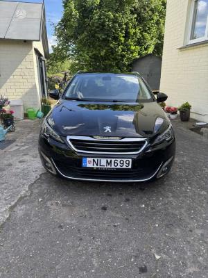 Black Peugeot 308 2016 in Vilnius, with an engine capacity of 1.56 L and mileage of 296 thousand km for 4950 €, photo  on AUTOMOTO.COM.LV
