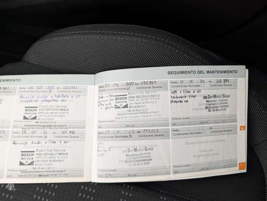Черный Пежо 308 2016 в Таураге, объемом двигателя 1.56 л и пробегом 258 тыс. км за 5900 €, фото 17 на AUTOMOTO.COM.LV