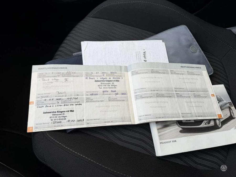 Черный Пежо 308 2016 в Шяуляй, объемом двигателя 1.56 л и пробегом 255 тыс. км за 4650 €, фото 29 на AUTOMOTO.COM.LV