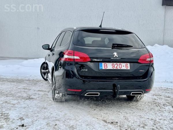 Black Peugeot 308 2017 in Jelgava, with an engine capacity of 2.00 L and mileage of 0 thousand km for 8750 €, photo 6 on AUTOMOTO.COM.LV