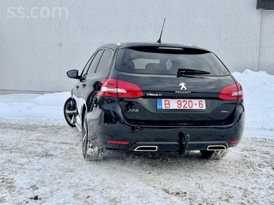 Melns Peugeot 308 2017 Jelgava, ar dzinēja tilpumu 2.00 L un nobraukumu 0 tūkst. km par 8750 €, foto 6 vietnē AUTOMOTO.COM.LV