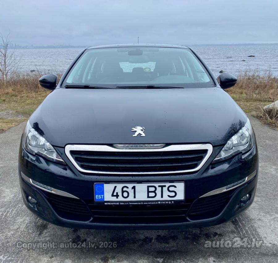 Black Peugeot 308 2017 in Tallinn, with an engine capacity of 1.60 L and mileage of 185 thousand km for 7990 €, photo 1 on AUTOMOTO.COM.LV