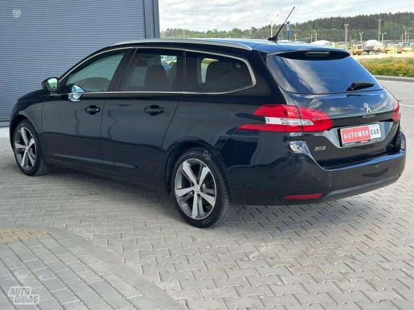 Black Peugeot 308 2017 in Vilnius, with an engine capacity of 1.60 L and mileage of 173 thousand km for 7250 €, photo 6 on AUTOMOTO.COM.LV