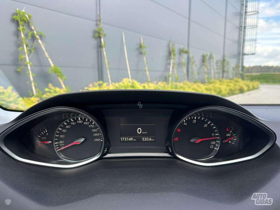 Black Peugeot 308 2017 in Vilnius, with an engine capacity of 1.60 L and mileage of 173 thousand km for 6750 €, photo 28 on AUTOMOTO.COM.LV