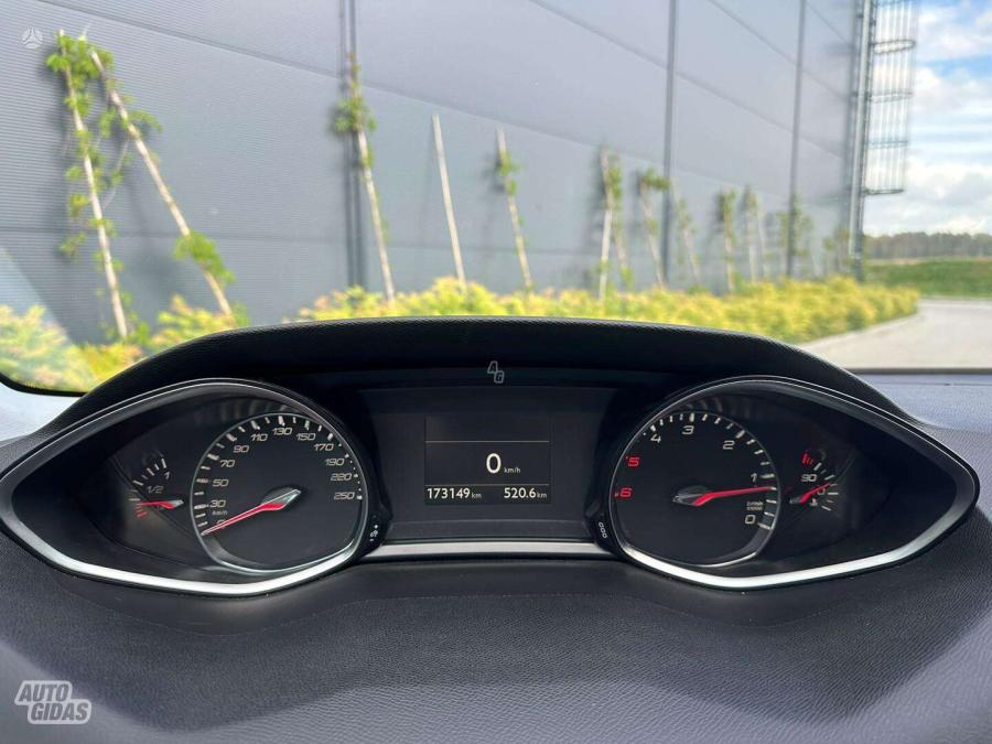 Black Peugeot 308 2017 in Vilnius, with an engine capacity of 1.60 L and mileage of 173 thousand km for 6750 €, photo 28 on AUTOMOTO.COM.LV