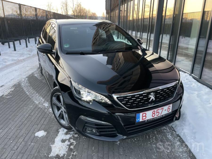 Black Peugeot 308 2018 in Tukums, with an engine capacity of 1.50 L and mileage of 148 thousand km for 7990 €, photo 1 on AUTOMOTO.COM.LV