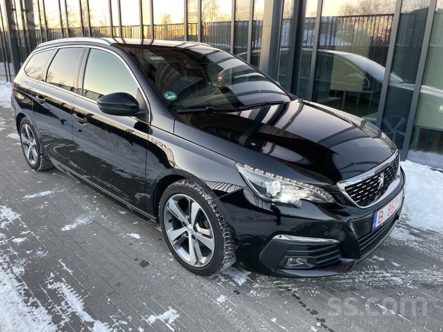 Black Peugeot 308 2018 in Tukums, with an engine capacity of 1.50 L and mileage of 148 thousand km for 7990 €, photo 3 on AUTOMOTO.COM.LV