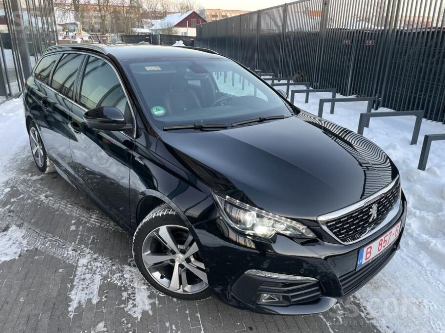 Black Peugeot 308 2018 in Tukums, with an engine capacity of 1.50 L and mileage of 148 thousand km for 7990 €, photo 6 on AUTOMOTO.COM.LV