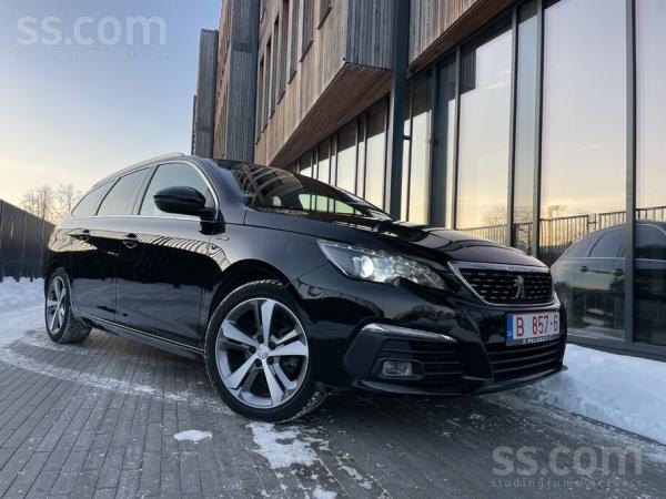 Black Peugeot 308 2018 in Tukums, with an engine capacity of 1.50 L and mileage of 148 thousand km for 7990 €, photo 8 on AUTOMOTO.COM.LV