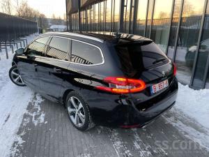 Black Peugeot 308 2018 in Tukums, with an engine capacity of 1.50 L and mileage of 148 thousand km for 7990 €, photo 12 on AUTOMOTO.COM.LV