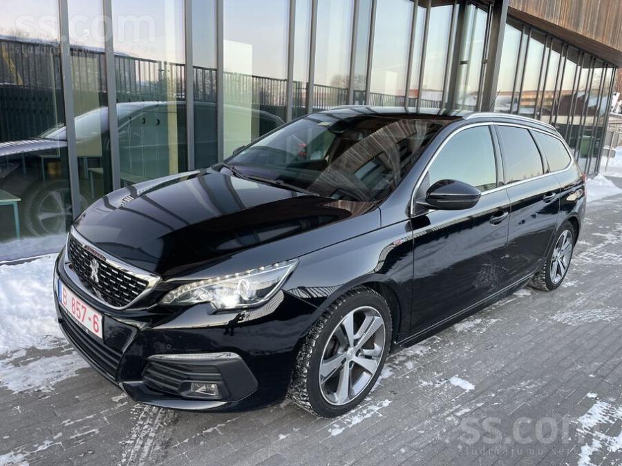Black Peugeot 308 2018 in Tukums, with an engine capacity of 1.50 L and mileage of 148 thousand km for 7990 €, photo 13 on AUTOMOTO.COM.LV