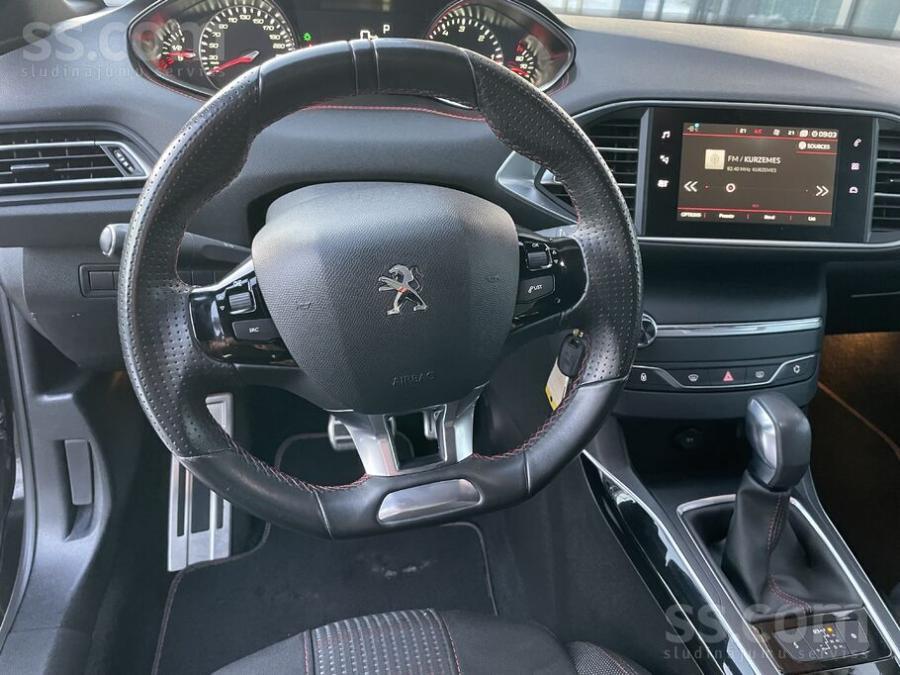 Black Peugeot 308 2018 in Tukums, with an engine capacity of 1.50 L and mileage of 148 thousand km for 7990 €, photo 25 on AUTOMOTO.COM.LV