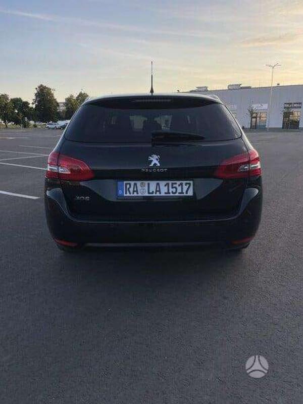 Melns Peugeot 308 2018 Kauņa, ar dzinēja tilpumu 1.56 L un nobraukumu 303 tūkst. km par 4999 €, foto 6 vietnē AUTOMOTO.COM.LV
