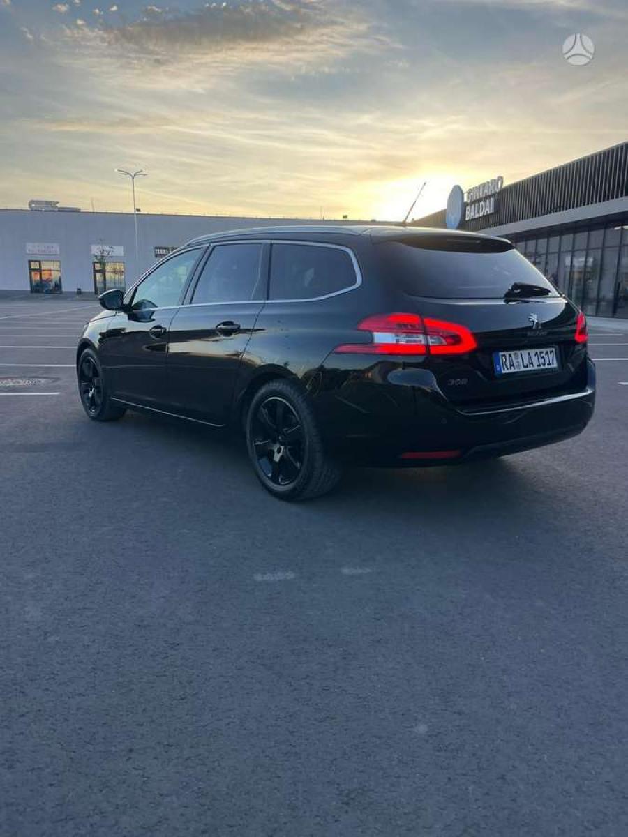Melns Peugeot 308 2018 Kauņa, ar dzinēja tilpumu 1.56 L un nobraukumu 303 tūkst. km par 4999 €, foto 7 vietnē AUTOMOTO.COM.LV