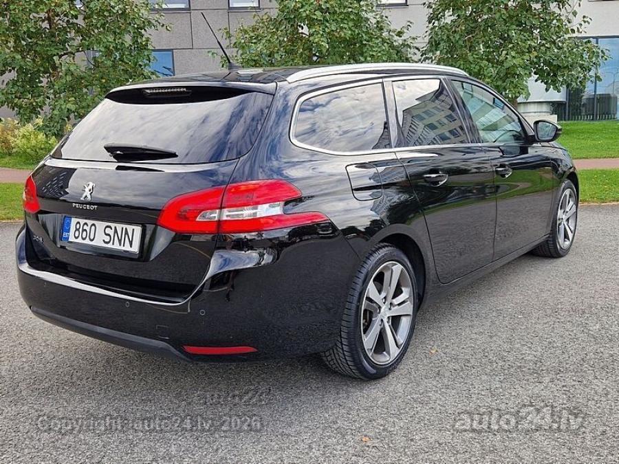 Black Peugeot 308 2019 in Tallinn, with an engine capacity of 1.20 L and mileage of 126 thousand km for 10990 €, photo 9 on AUTOMOTO.COM.LV