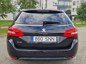 Black Peugeot 308 2019 in Tallinn, with an engine capacity of 1.20 L and mileage of 126 thousand km for 10990 €, photo 10 on AUTOMOTO.COM.LV