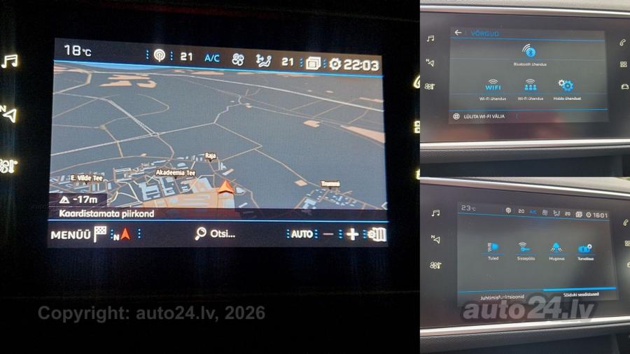Black Peugeot 308 2019 in Tallinn, with an engine capacity of 1.20 L and mileage of 126 thousand km for 10990 €, photo 27 on AUTOMOTO.COM.LV