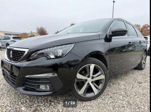Melns Peugeot 308 2020 Šauļi, ar dzinēja tilpumu 1.50 L un nobraukumu 254 tūkst. km par 8300 €, foto  vietnē AUTOMOTO.COM.LV