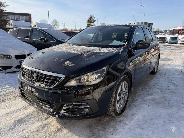 Black Peugeot 308 2020 in Klaipeda, with an engine capacity of 1.50 L and mileage of 102 thousand km for 7300 €, photo 1 on AUTOMOTO.COM.LV