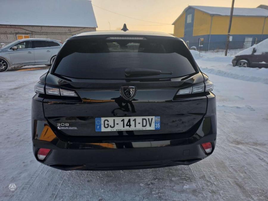 Melns Peugeot 308 2022 Tauragė, ar dzinēja tilpumu 1.50 L un nobraukumu 170 tūkst. km par 12705 €, foto 5 vietnē AUTOMOTO.COM.LV