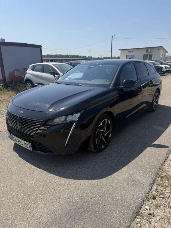 Black Peugeot 308 2023 in Vilnius, with an engine capacity of 1.50 L and mileage of 150 thousand km for 10770 €, photo 1 on AUTOMOTO.COM.LV