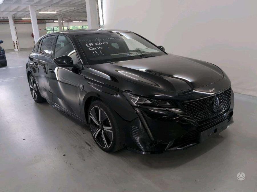 Black Peugeot 308 2023 in Vilnius, with an engine capacity of 1.20 L and mileage of 121 thousand km for 15718 €, photo 3 on AUTOMOTO.COM.LV