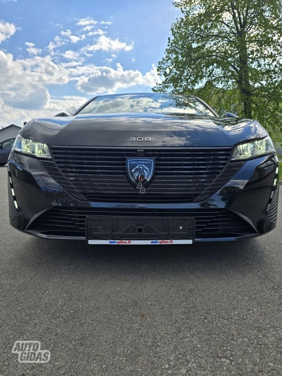 Melns Peugeot 308 2024 Raseiniai, ar dzinēja tilpumu 1.20 L un nobraukumu 14 tūkst. km par 15600 €, foto 6 vietnē AUTOMOTO.COM.LV