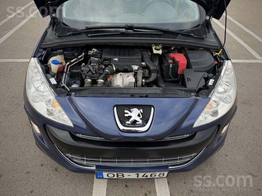 Blue Peugeot 308 2008 in Jelgava, with an engine capacity of 1.60 L and mileage of 0 thousand km for 2250 €, photo 23 on AUTOMOTO.COM.LV