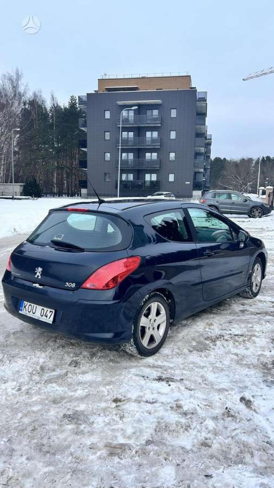 Blue Peugeot 308 2009 in Palanga, with an engine capacity of 1.40 L and mileage of 162 thousand km for 1600 €, photo 4 on AUTOMOTO.COM.LV