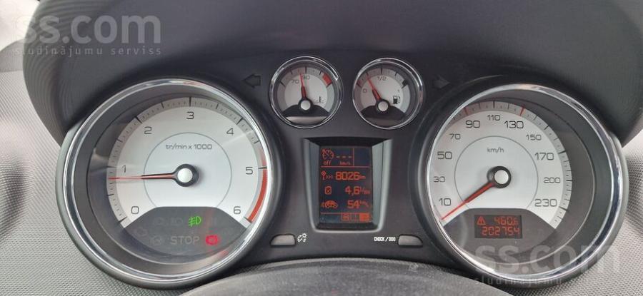 Синий Пежо 308 2010 в Даугавпилс, объемом двигателя 1.60 л и пробегом 203 тыс. км за 3450 €, фото 15 на AUTOMOTO.COM.LV
